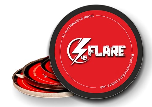 Flare 45 Reactive explosive target quiet packs. Solware Ltd.