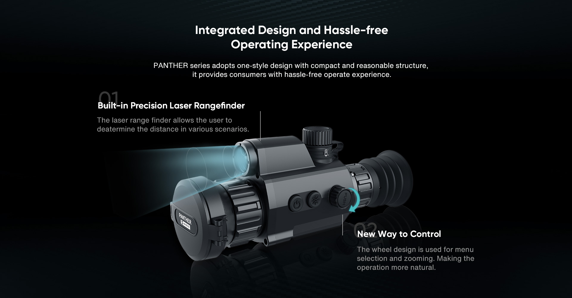 HIKMicro Panther Pro PQ50 Thermal Scope with Laser Range Finder ...