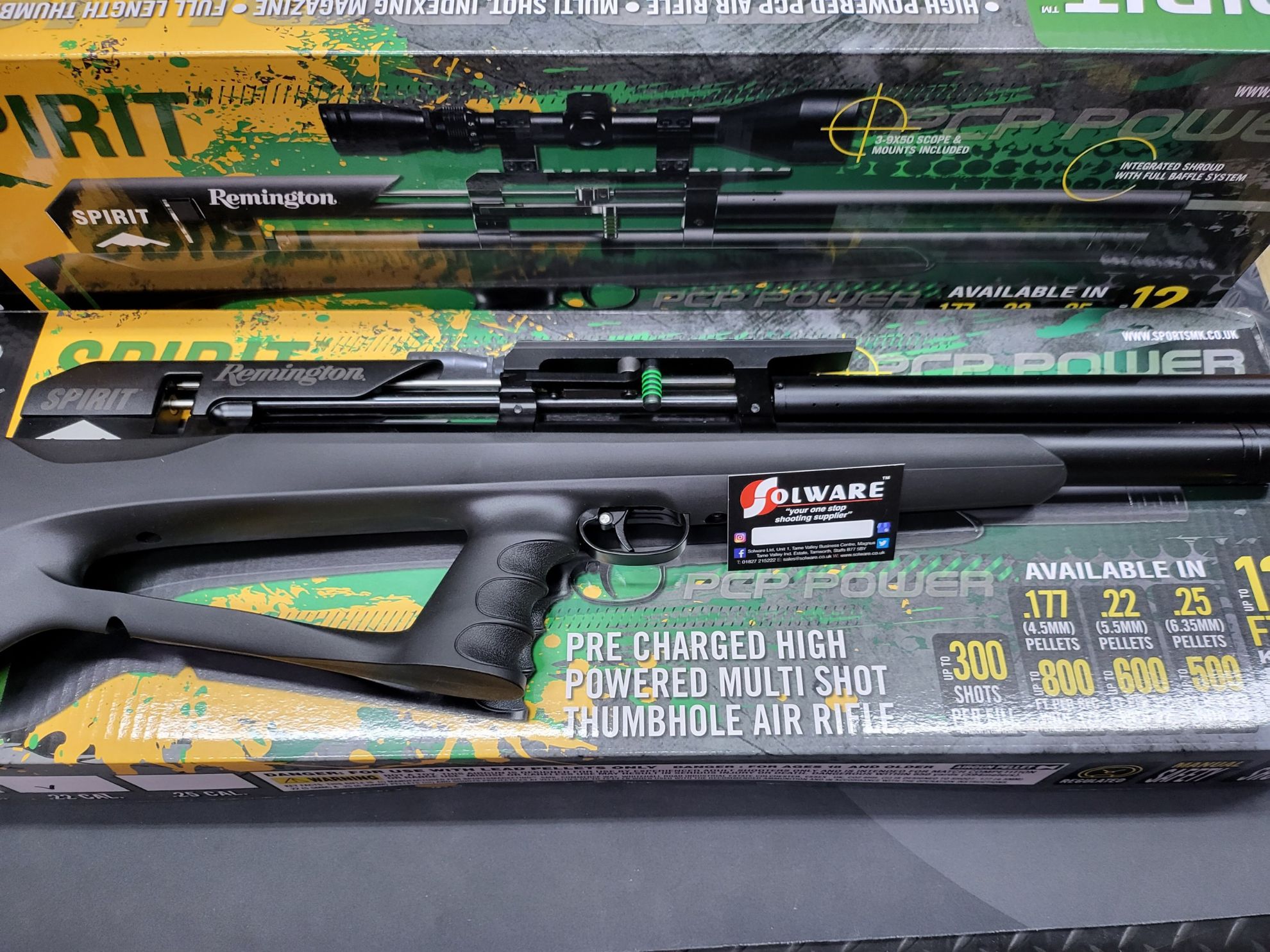 Remington Spirit Bullpup Style PCP Air Rifle. Solware Ltd.