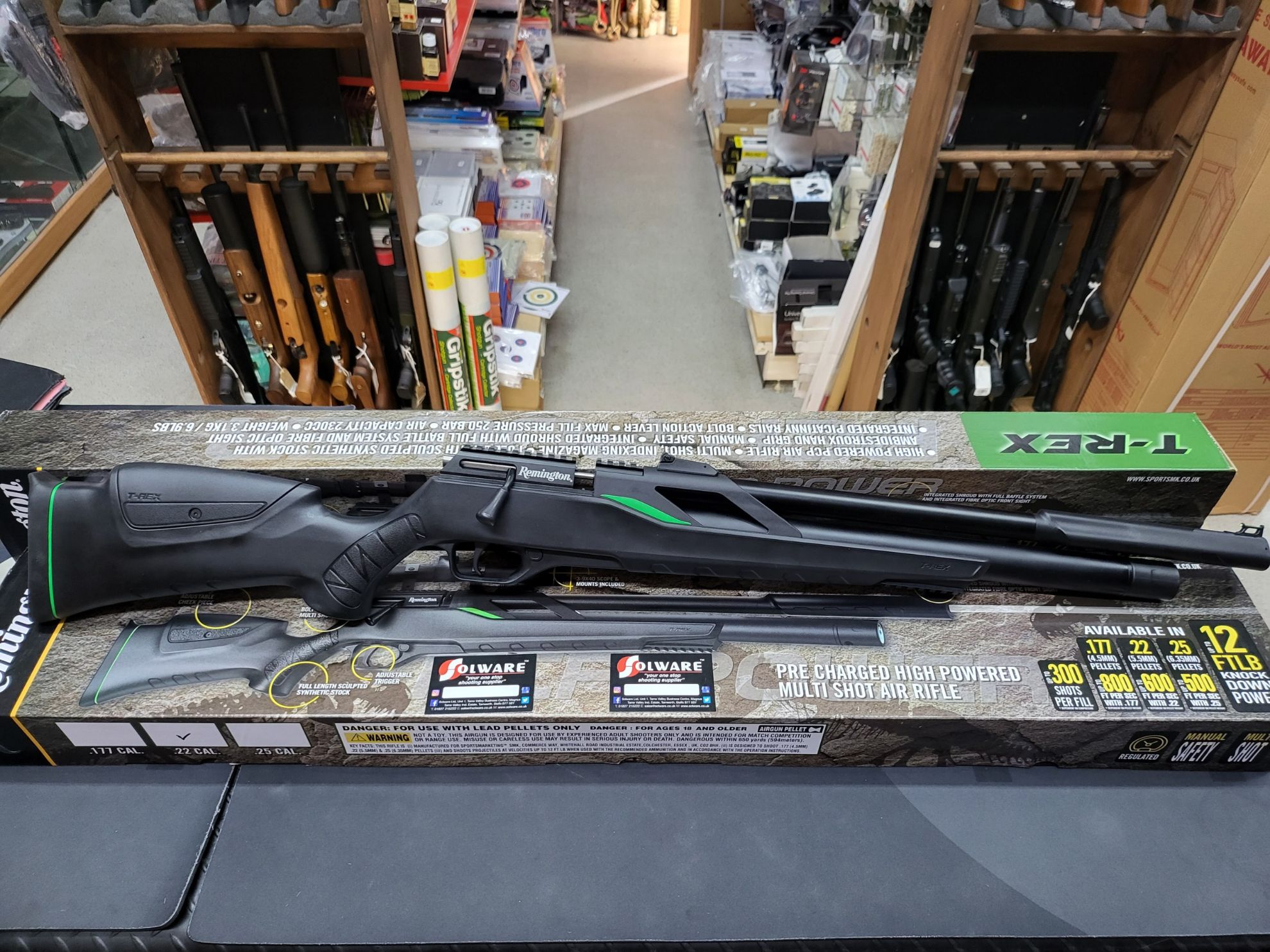 Remington T-Rex Air Rifle. Solware Ltd.