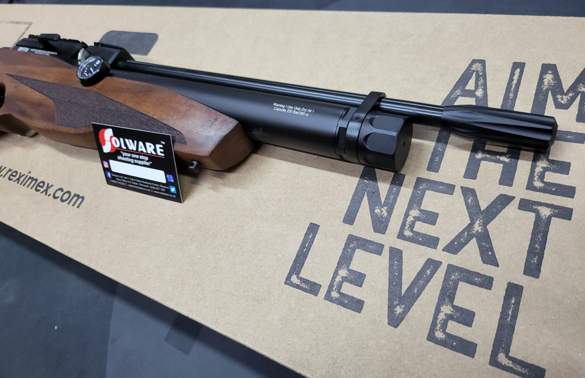 Reximex Myth Walnut Air Rifle. Solware Ltd.