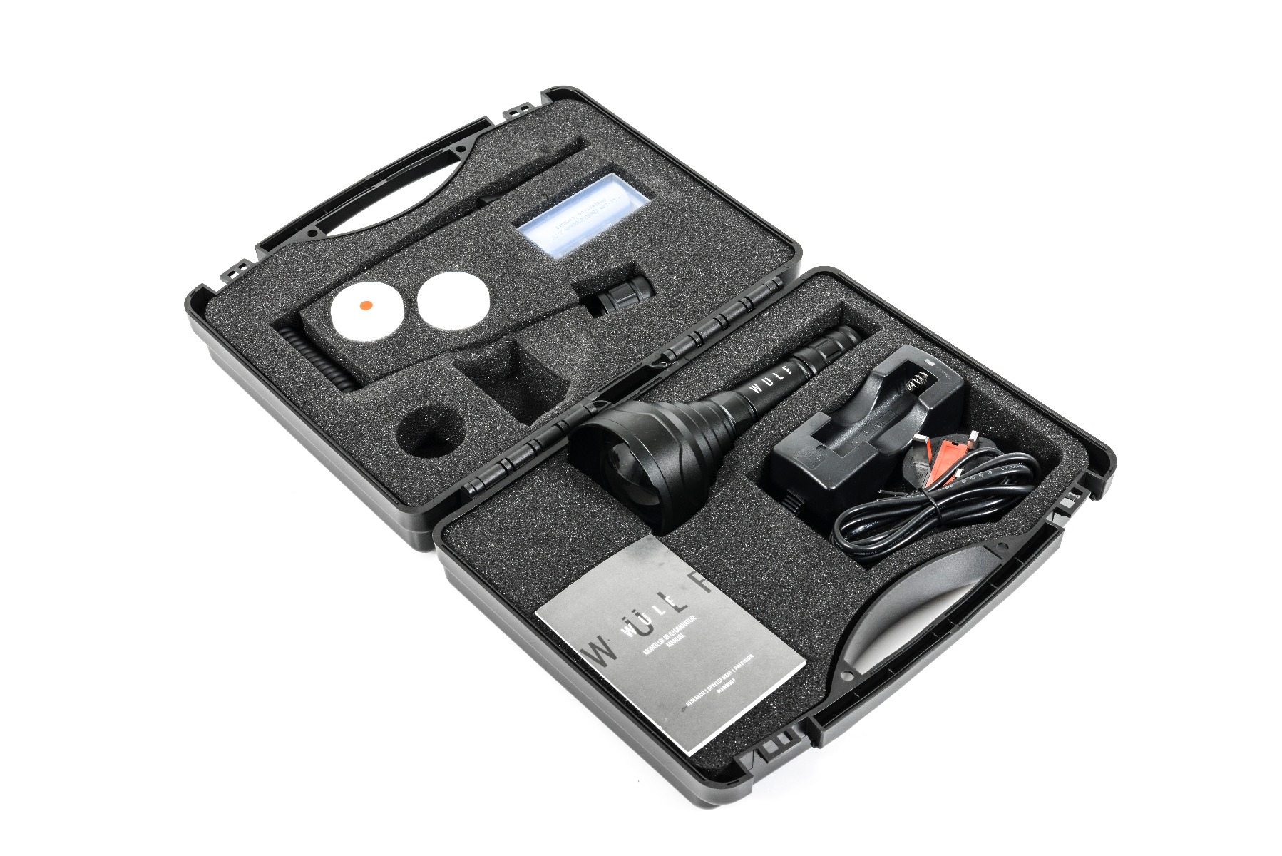WULF Monolux 70mm IR 850nm Illuminator Torch with Interchangeable Red ...
